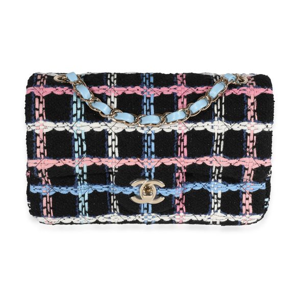 Chanel Bags Chanel Navy Sparkle Tweed Classic Mini Rectangular Flap